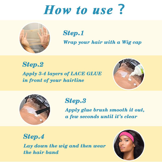 ARHGOAT Perfect Edge Control Set + Wig Lace Glue 1.69oz